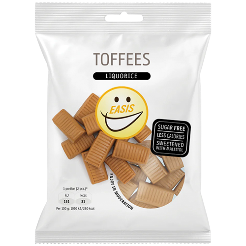 Køb EASIS Liquorice Toffees (60 g) | Hurtig levering
