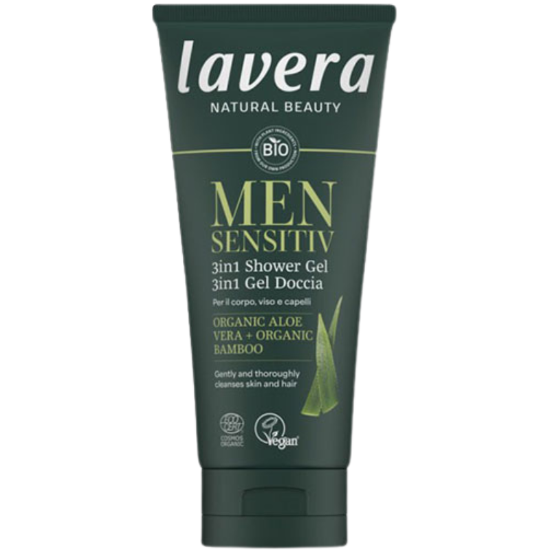 Køb Lavera Men Sensitive 3in1 Shower Gel (200 ml) | Jala Helsekost