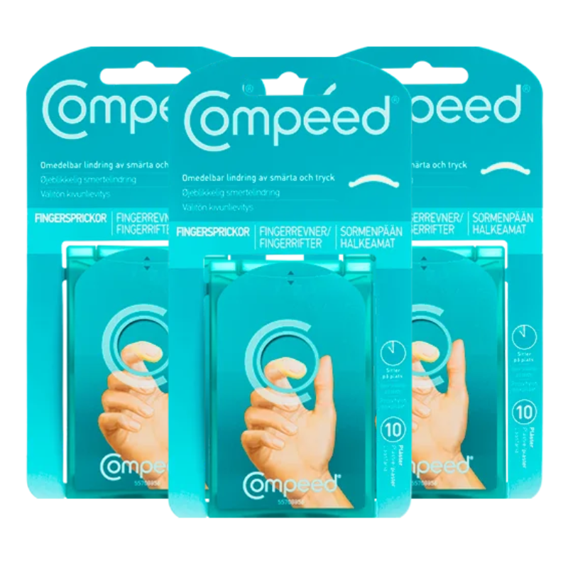 Køb 3 x Compeed Fingerrifter - 10 stk. | Hurtig levering